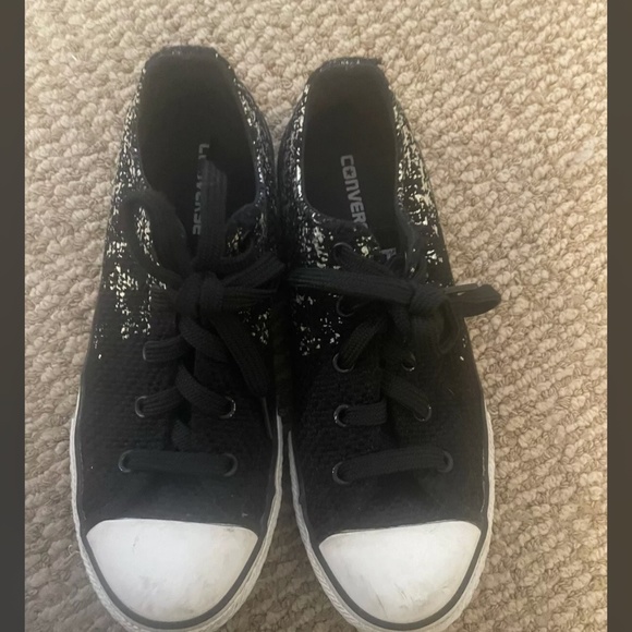 Converse | Shoes | Funky Converse With Silver Design For Boysgirls ...